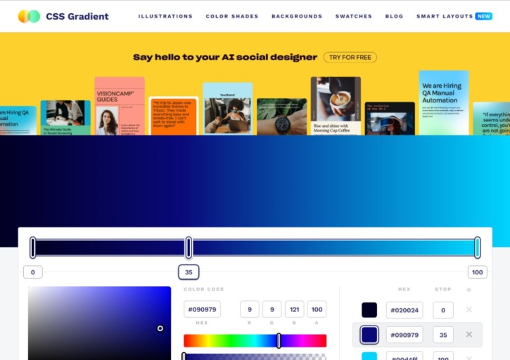 グラデーション素材カラーツール13選【無料・商用利用可】 | KodoCode